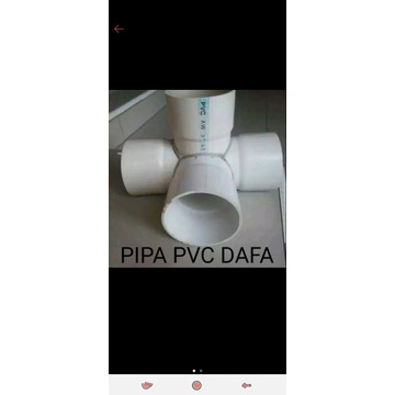 Jual tee 4 way 4 inchi konektor sambungan pipa fitting pvc 4 arah tee ...