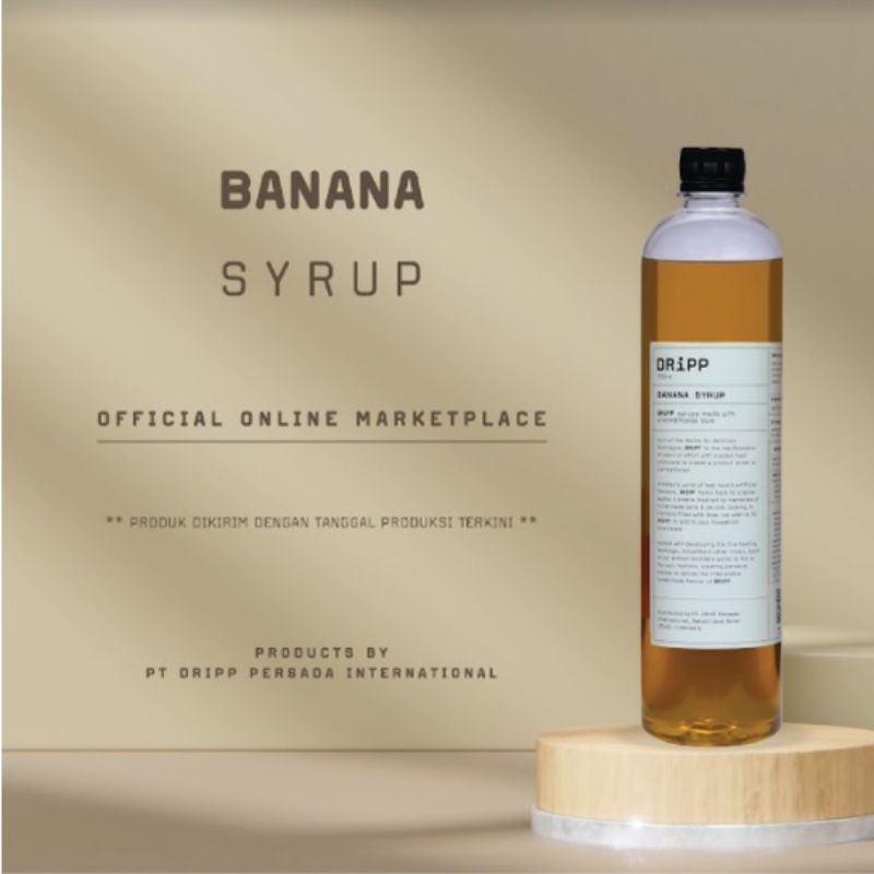 Jual DRiPP Banana Syrup - Perasa Minuman Berbentuk Sirup Pisang Untuk ...