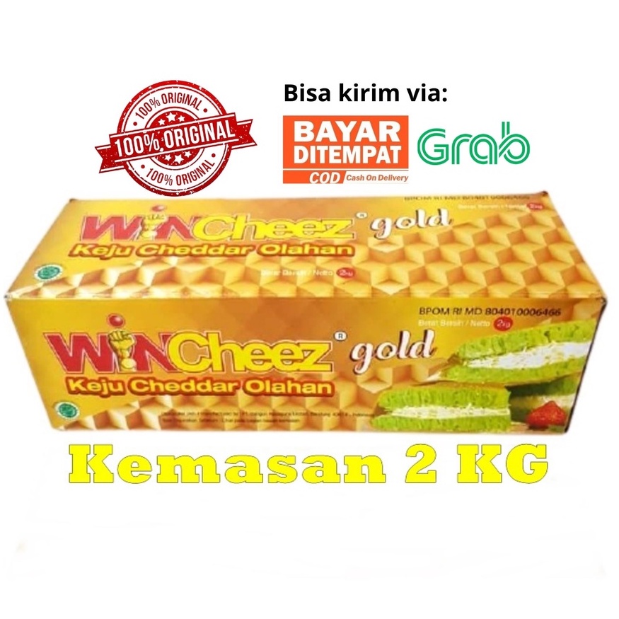 Jual Keju WINCHEEZ Wincheese Gold CHEDDAR Chedar Cedar Cheese 2kg 2 kg ...
