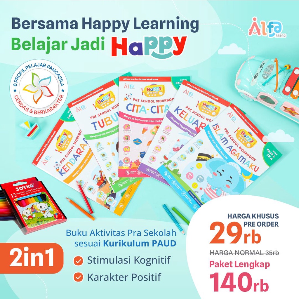 Jual Buku Happy Learning by Alfa Arena | Shopee Indonesia