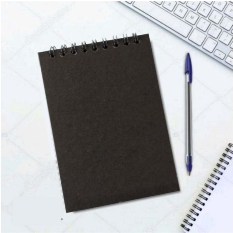 Jual Buku Hitam Polos B5,A5,B7 dan A6 Sketchbook hitam Buku Seketsa ...