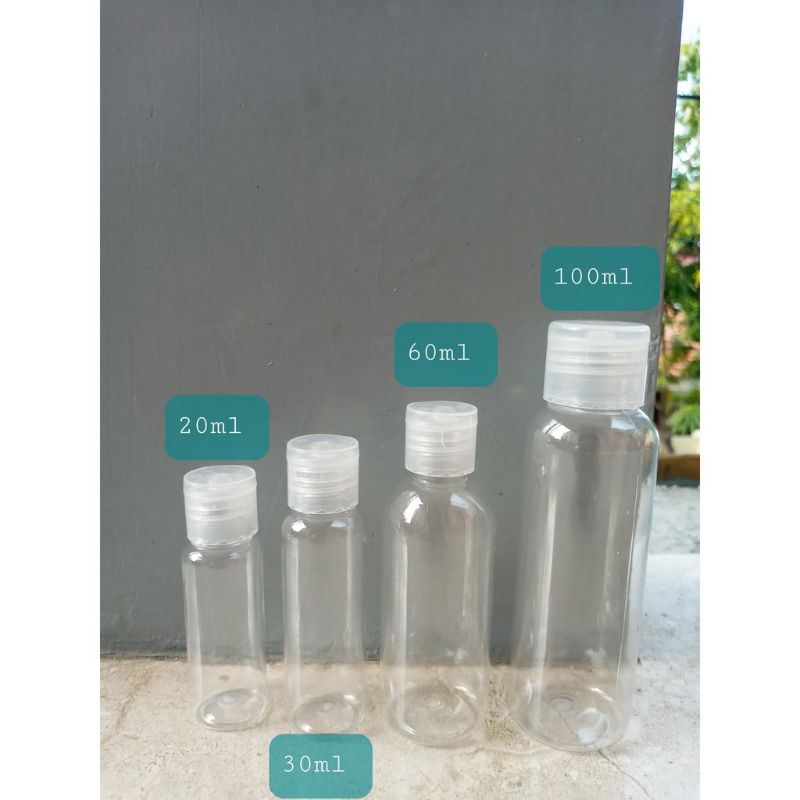 Jual Botol Fliptop 20ml/60ml/100ml | Shopee Indonesia