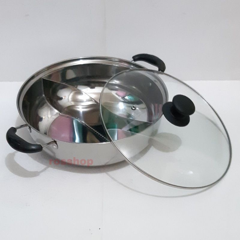 Jual Panci Shabu Panci Sekat 2 Masakan/Panci Shabu Shabut Stainlesd ...