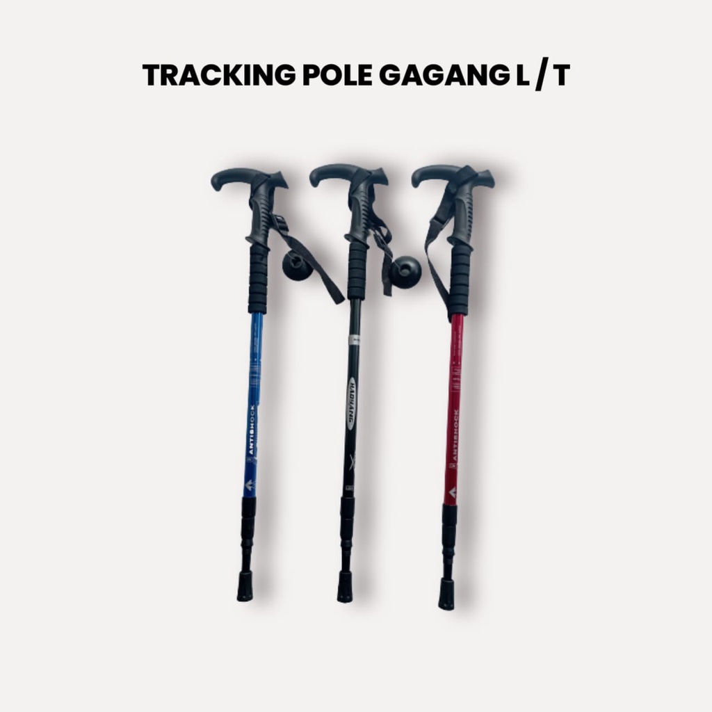 Jual Tracking pole / Trekking Pole Tongkat Gunung Gagang L / tongkat ...