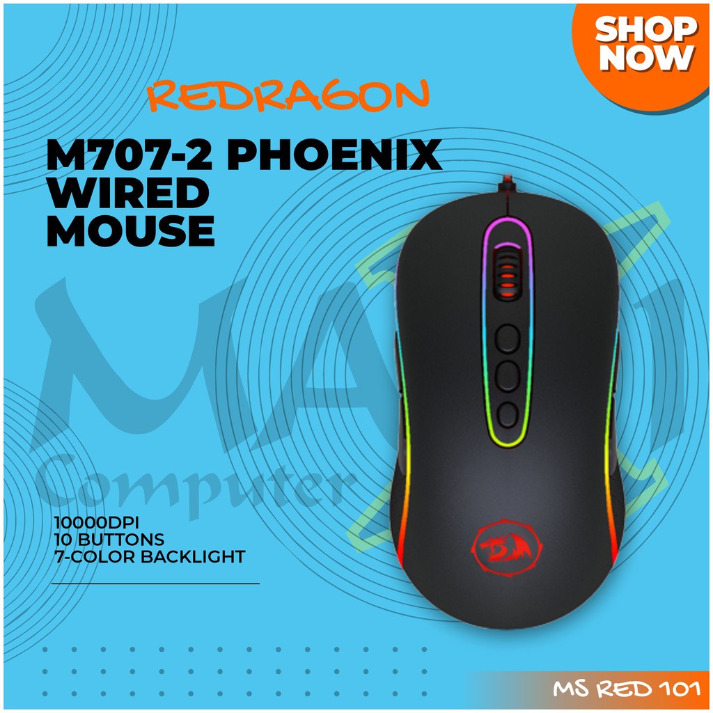 Jual Redragon M702-2 Phoenix 10000DPI 10 Buttons RGB Gaming Mouse | Shopee Indonesia