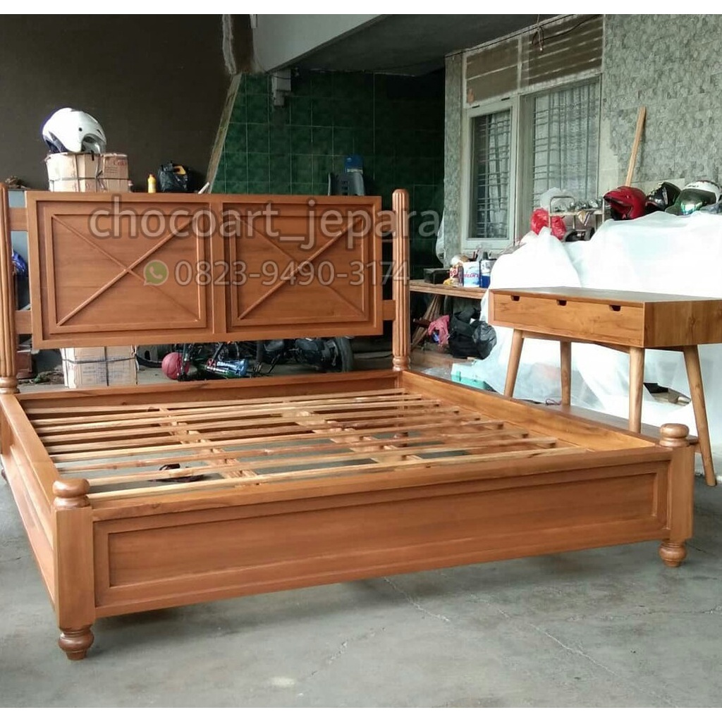 Jual dipan divan tempat tidur kayu, ranjang minimalis dipan jati ...