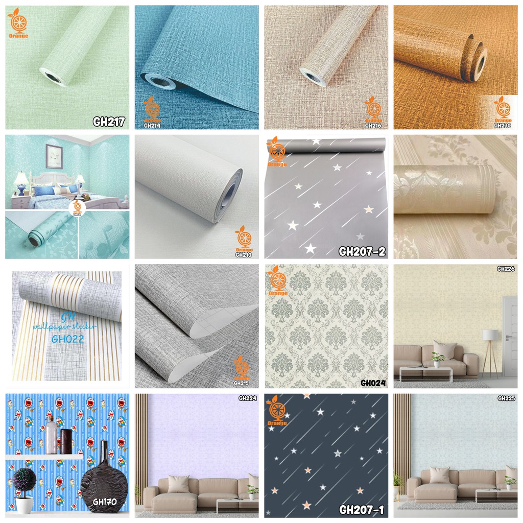 Jual Wallpaper Dinding Size 45cm X 8 meter Wall Stiker Premium High ...