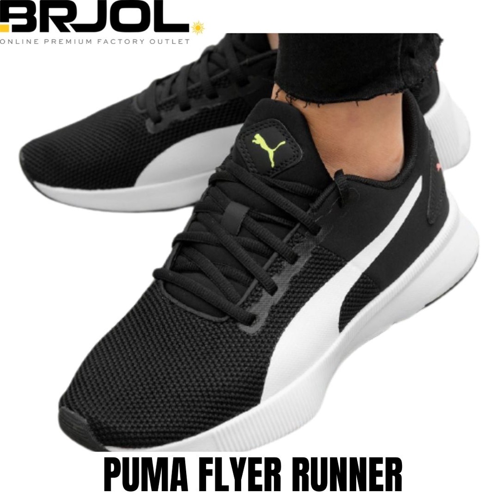Jual SEPATU LARI PRIA RUNNING ORIGINAL PUMA FLYER RUNNER BLACK 19225702 ...