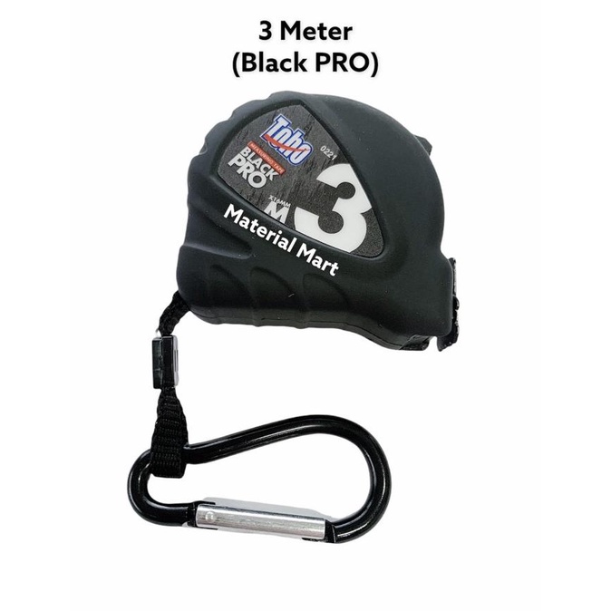 Jual Meteran Toho 3m Black PRO ( ORI ) 3 Meter | Alat Ukur Plat 3 m ...