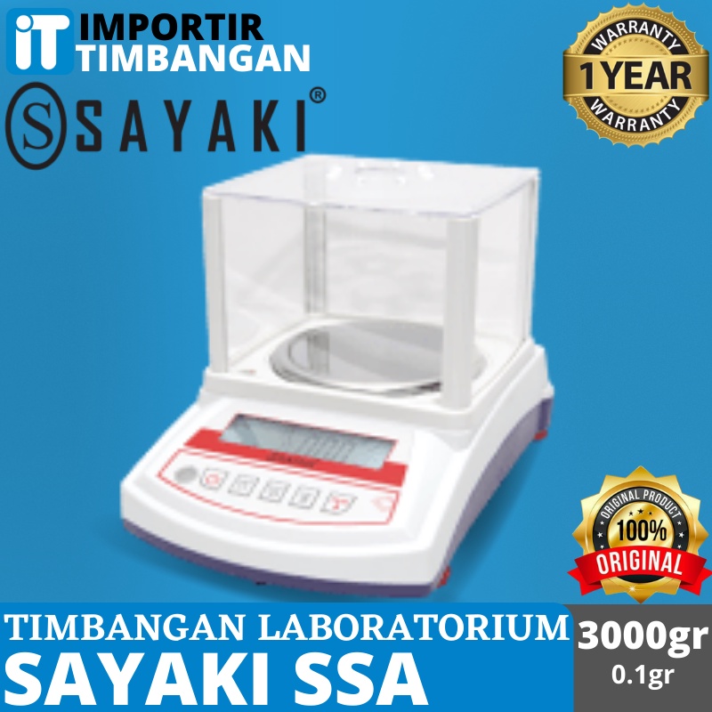 Jual Timbangan Digital Lab Emas Analitik Sayaki SSA 3000gr x 0,01gr | Shopee Indonesia