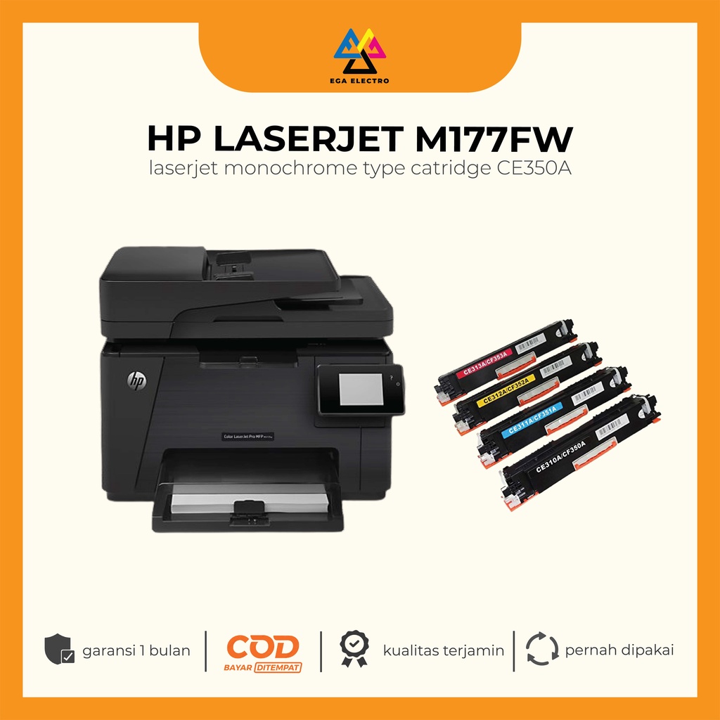 Jual HP Color LaserJet Pro Mfp 177fw - Scan F4 adf | Shopee Indonesia