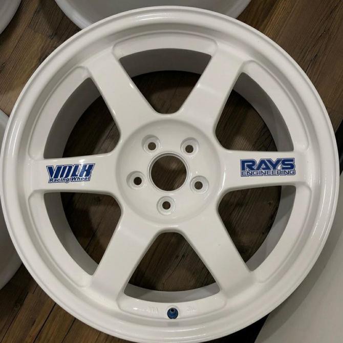 Jual stiker velg mobil Volk Rays Engineering TE37 - Biru | Shopee Indonesia