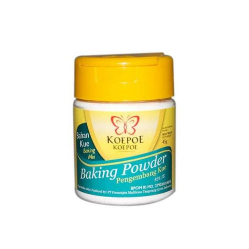 Jual Koepo Koepo Baking Powder Kemasan 45 Gram | Shopee Indonesia