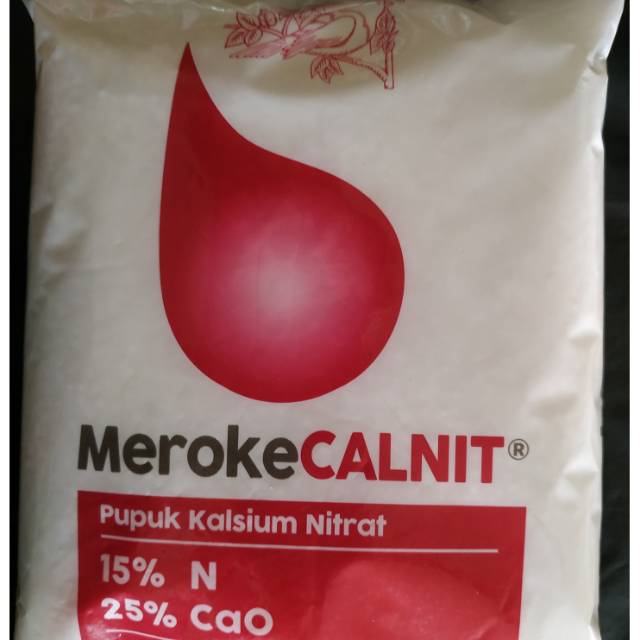Jual Pupuk Kalsium Calcinit CALNIT Meroke 1kg anti rontok buah | Shopee ...
