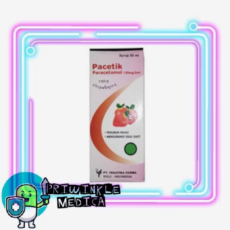 Jual pacetik syrup sirup syr paracetamol obat demam nyeri rasa ...