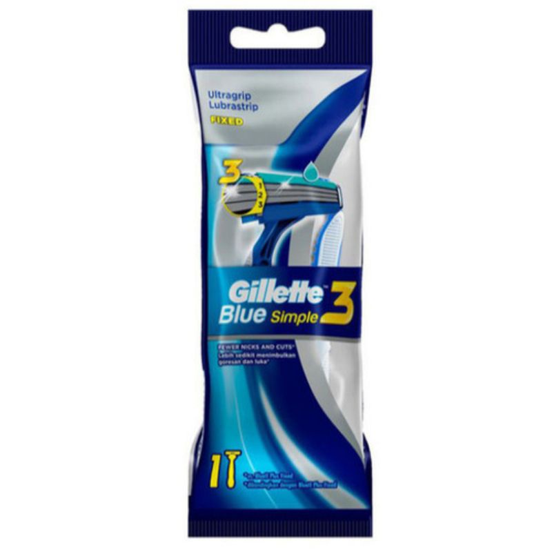 Jual GILLETTE BLUE SIMPLE 3 ISI 1 | Shopee Indonesia