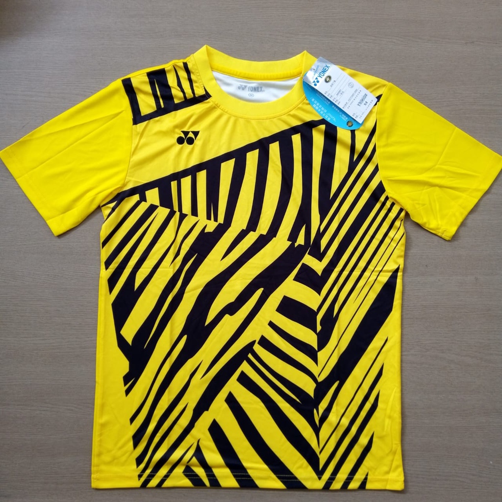 Jual Baju Badminton import Kevin Sanjaya loreng YN 960 | Shopee Indonesia