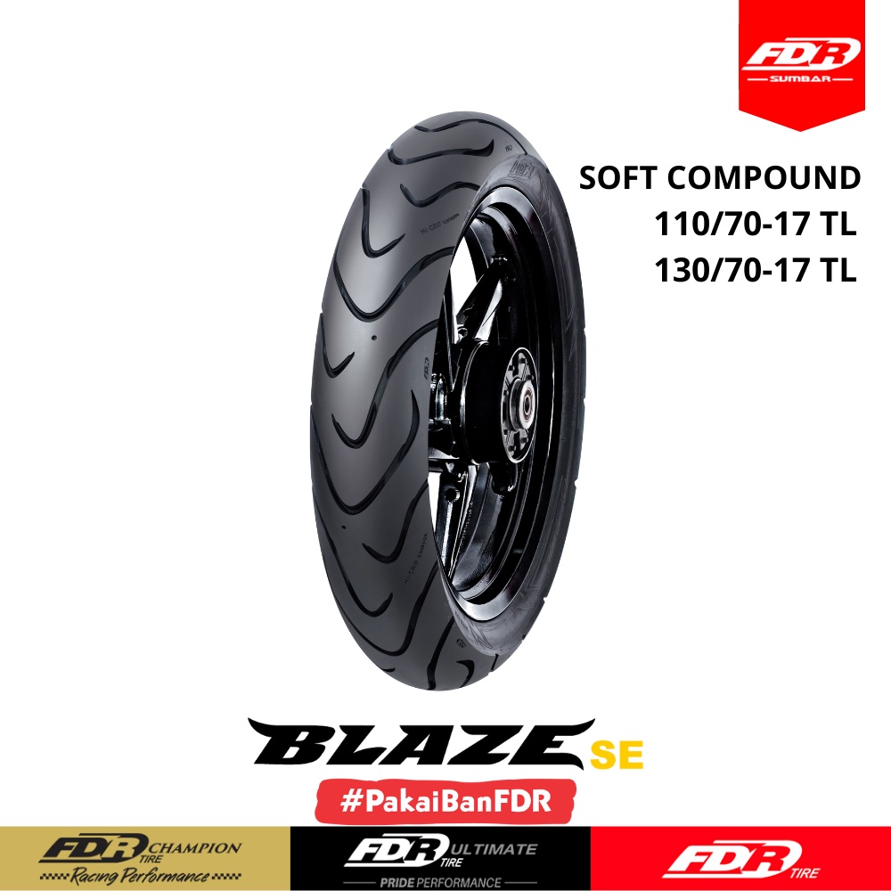 Jual BAN MOTOR FDR TUBELESS SOFT COMPOUND BLAZE SE CHAMPION | Shopee Indonesia