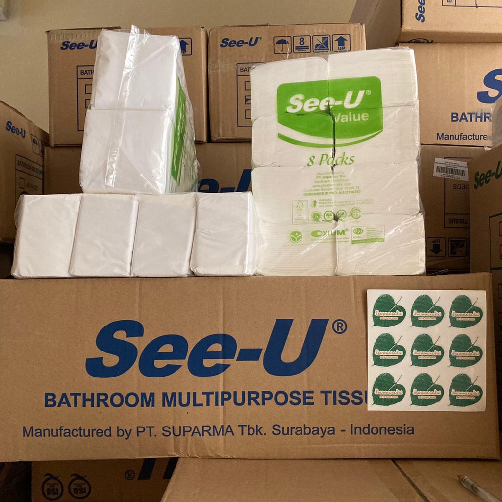 Jual Tissue See U Pop Up Bathroom Multi Purpose Kotak Kecil Dus Carton ...