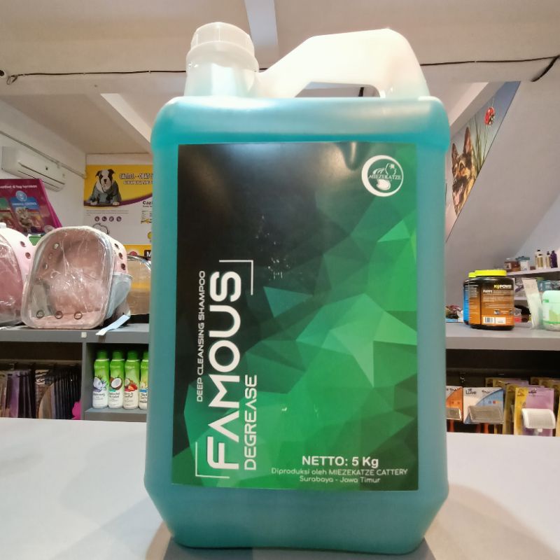 Jual Famous Degrease Deep Cleansing Shampo Netto 5kg / 5Liter | Shopee Indonesia