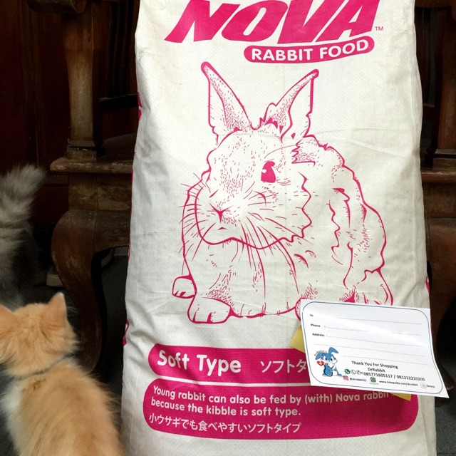 Jual Nova rabbit food 1 sak khusus gojek | Shopee Indonesia