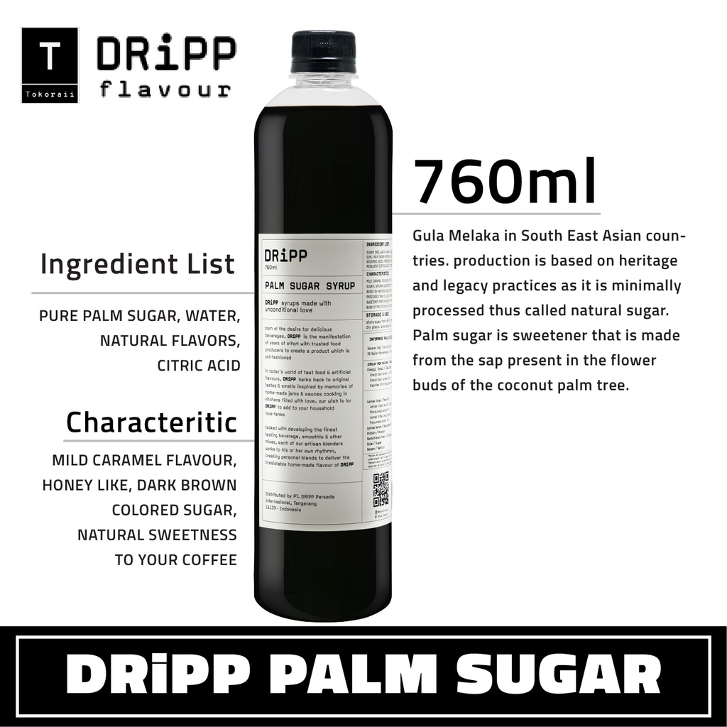 Jual Dripp Sirup / Syrup - Palm Sugar Syrup 760 ml ( Sirup gula aren ...