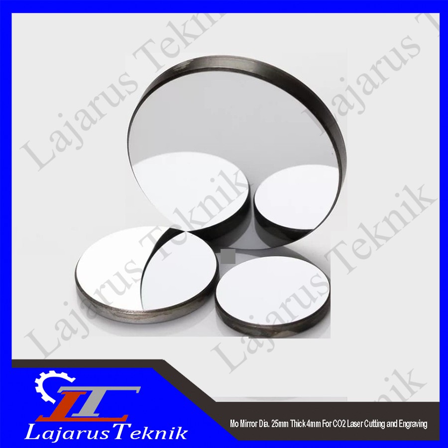 Jual Mo Mirror Dia. 25mm Thick 3mm For CO2 Laser Cutting and Engraving ...