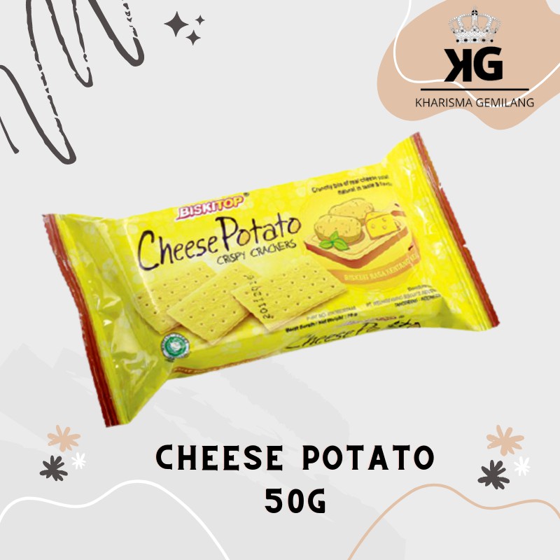 Jual BISKITOP - CHEESE POTATO 50g Biskuit Kue Kering Anak Dewasa Enak ...
