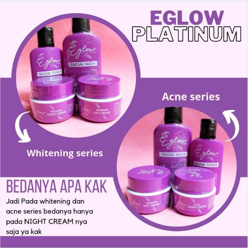 Jual eglow whitening dan acne | Shopee Indonesia