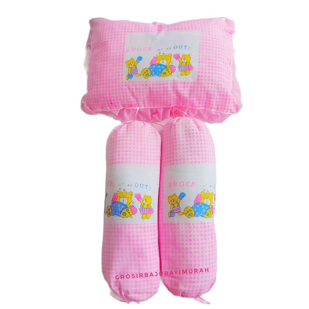 Jual Set bantal guling bayi PUTIH perlengkapan tidur bayi baru lahir ...
