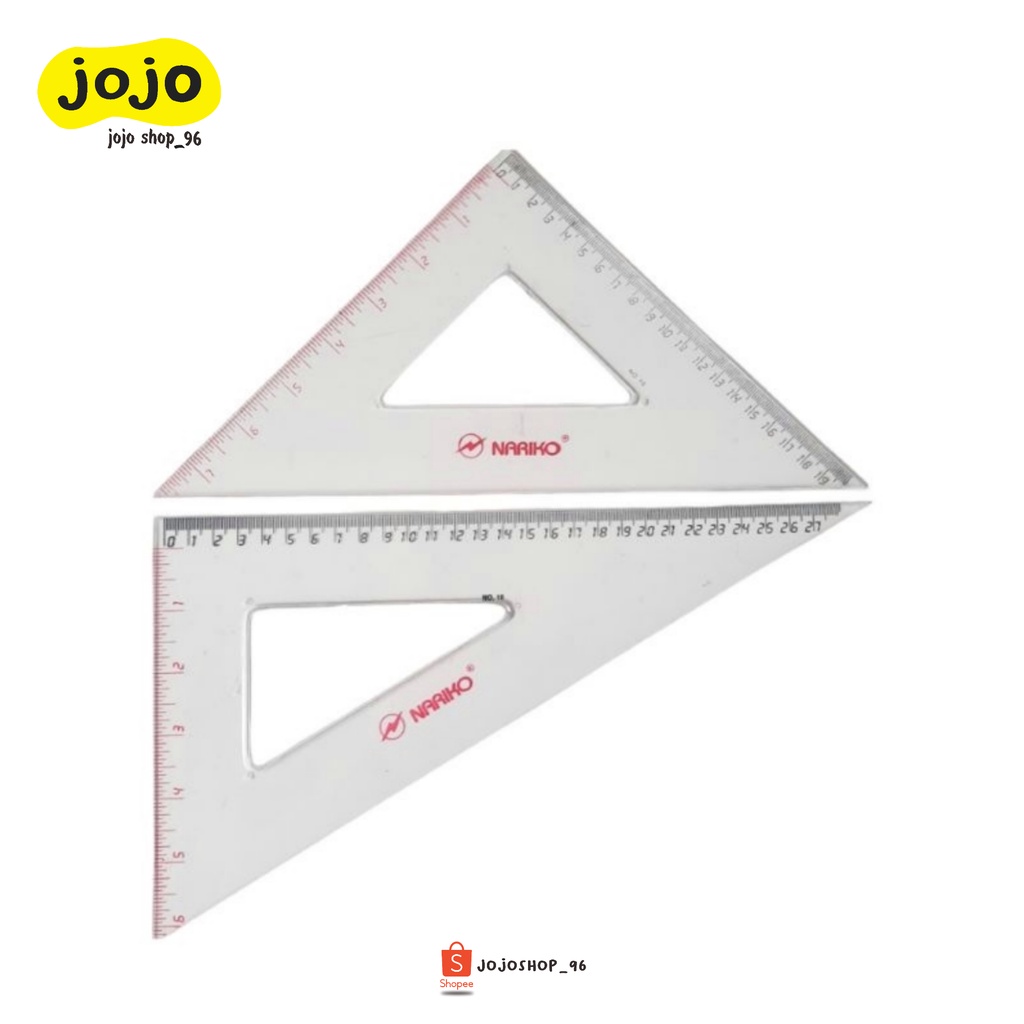 Jual Penggaris Mistar Segitiga NARIKO Set (2pcs) | Shopee Indonesia