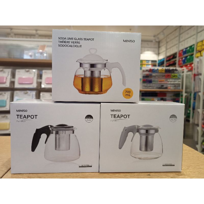 Jual Tea pot kaca 700 & 900 ml miniso | Shopee Indonesia