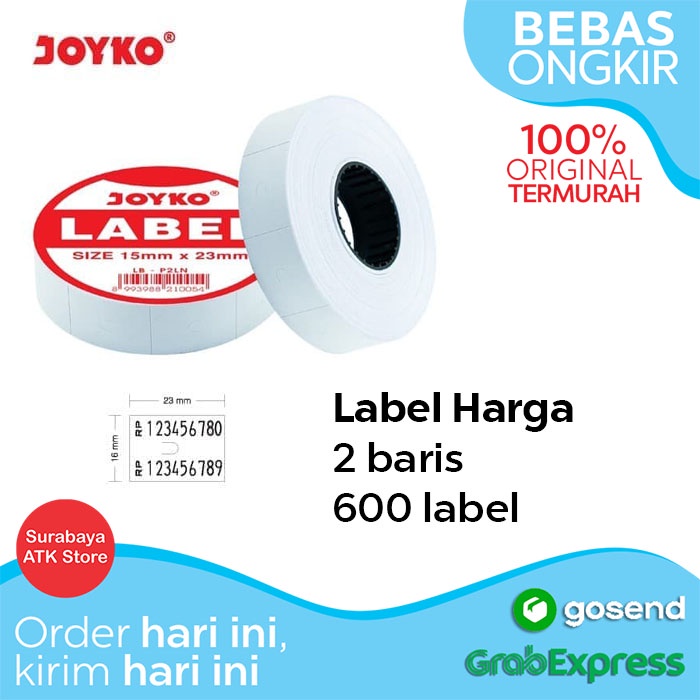 Jual Label Harga JOYKO LB-P2LN 2 Line Price Labels Stiker Harga ...