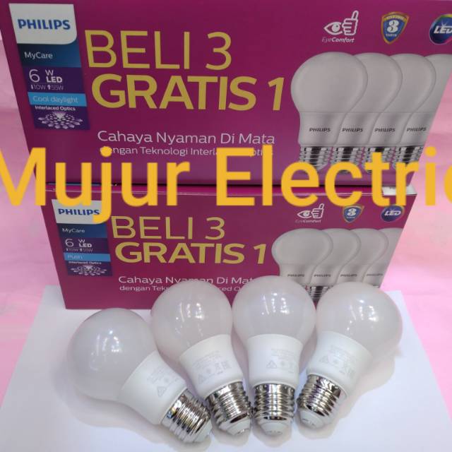 Jual Lampu Philips Led Pack Bulb MyCare 6W Putih | Shopee Indonesia Jual Lampu Philips Led Pack Bulb MyCare 6W Putih | Shopee Indonesia