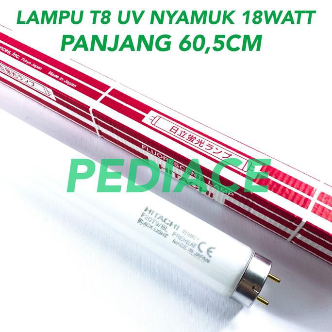 Jual Lampu Nyamuk UV T8 18W 18 Watt Panjang 60,5CM HITACHI Made In ...