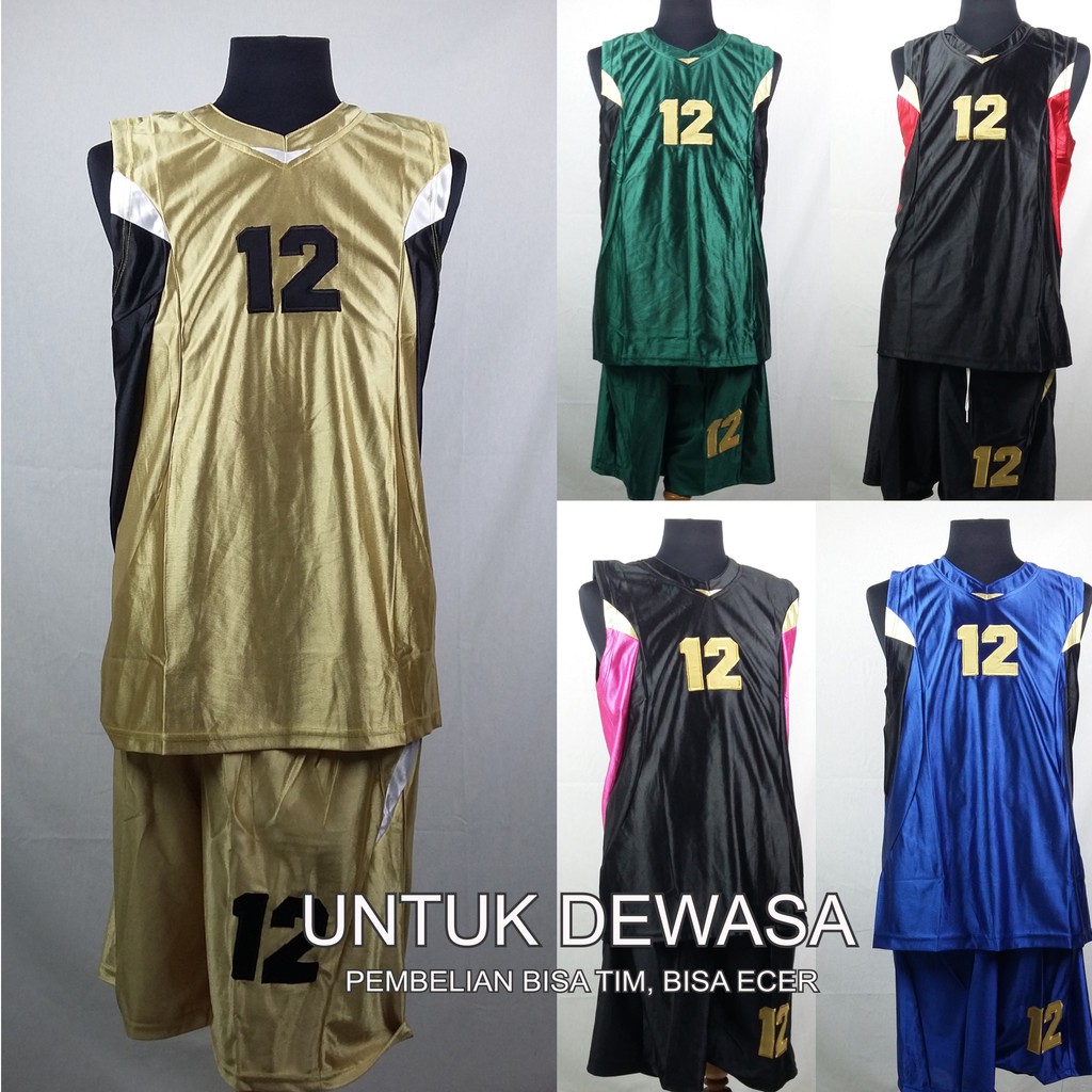 Jual Setelan Baju Kaos Singlet Jersey Bola Basket/Basketball Tim/Team ...