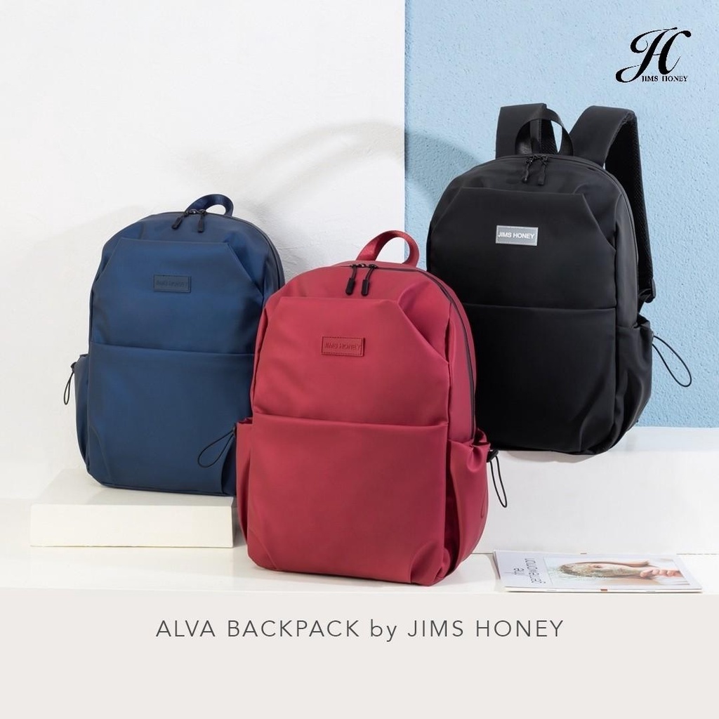 Jual Tas Ransel Unisex ALVA Backpack JIMS HONEY Tas Import Tas Gendong ...