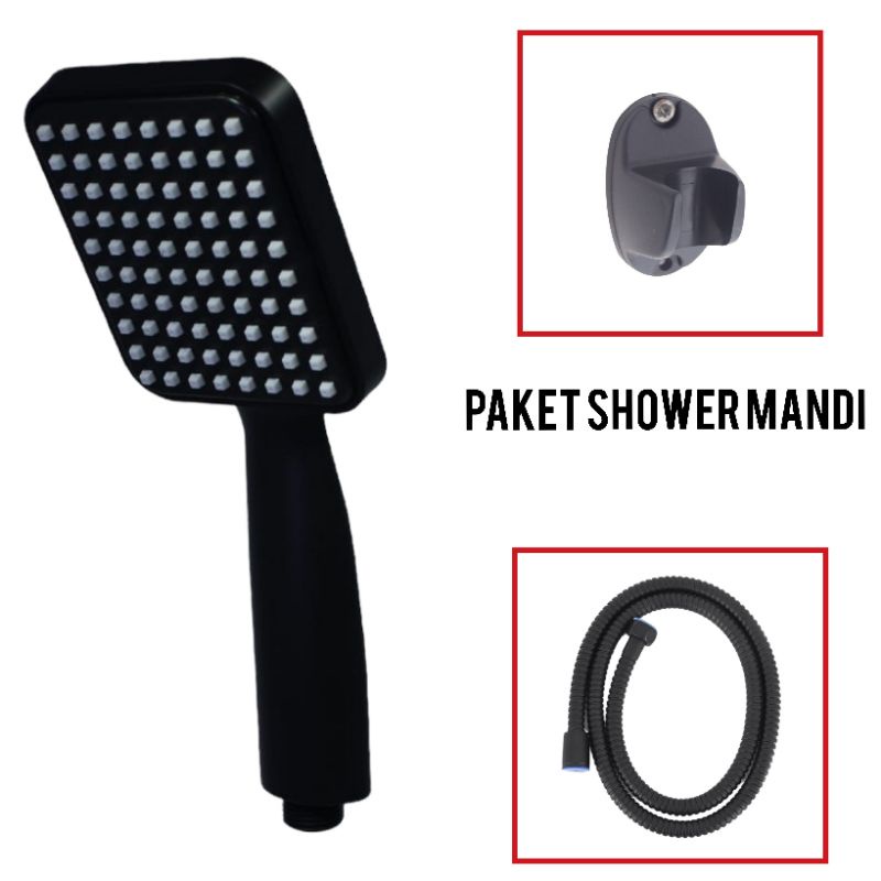 Jual Hand shower mandi-shower set komplite-Shower Hitam | Shopee Indonesia