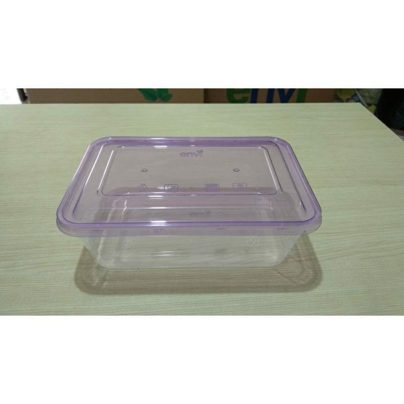 Jual Thinwall 1000 Ml Rectangle Tutup Warna Clear Merek Envi Premium