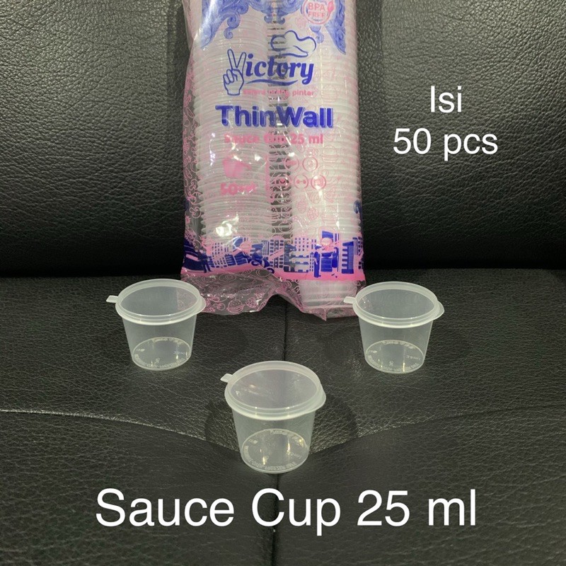 Jual Sauce Cup 25ml, 35ml, 50ml, 60ml, 75ml, 80ml, 100ml dan 150 ml isi ...