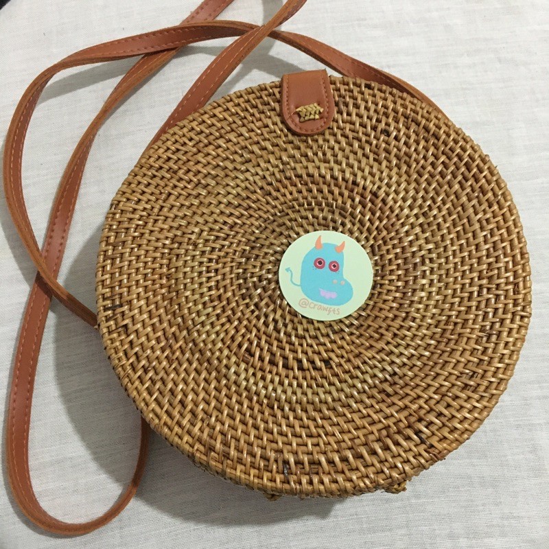 Jual Tas Rotan Asli Bali Diameter 20cm | Shopee Indonesia