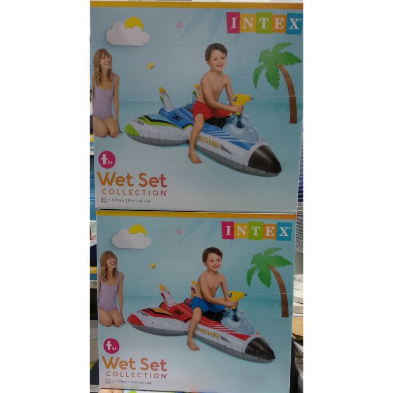 Jual Intex 57536 Water Gun Plane Ride On Pelampung anak tembakan air ...