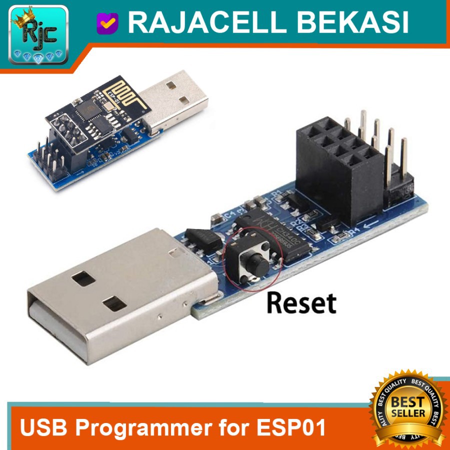Jual USB Programmer for ESP01 ESP-01S Flasher Firmware Downloader ESP ...