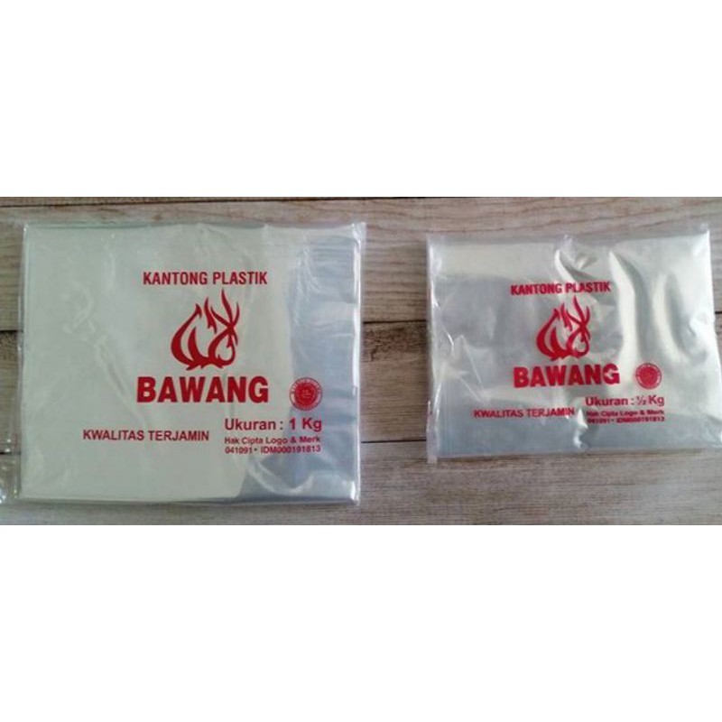 Jual Plastik PP Bening Cap Bawang / Plastik Bening berbagai ukuran ...