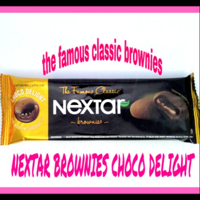 Jual NEXTAR coklat nabati kukis brownies choco delight / cemilan / kue ...