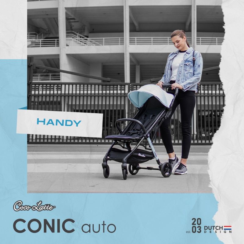Jual Cocolatte Conic Auto Stroller Baby Bayi Autofold Cabin Size ...