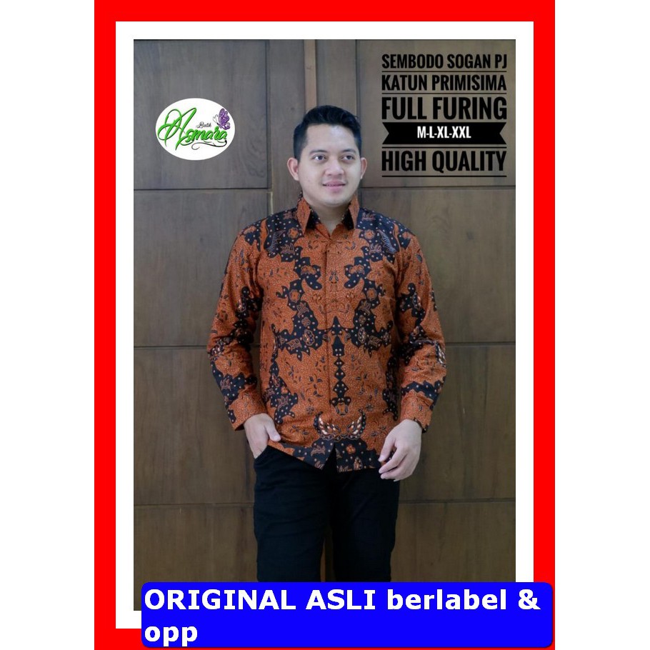 Jual PROMO BATIK PREMIUM MODERN KEMEJA BATIK SOLO Lengan Panjang Lapis ...