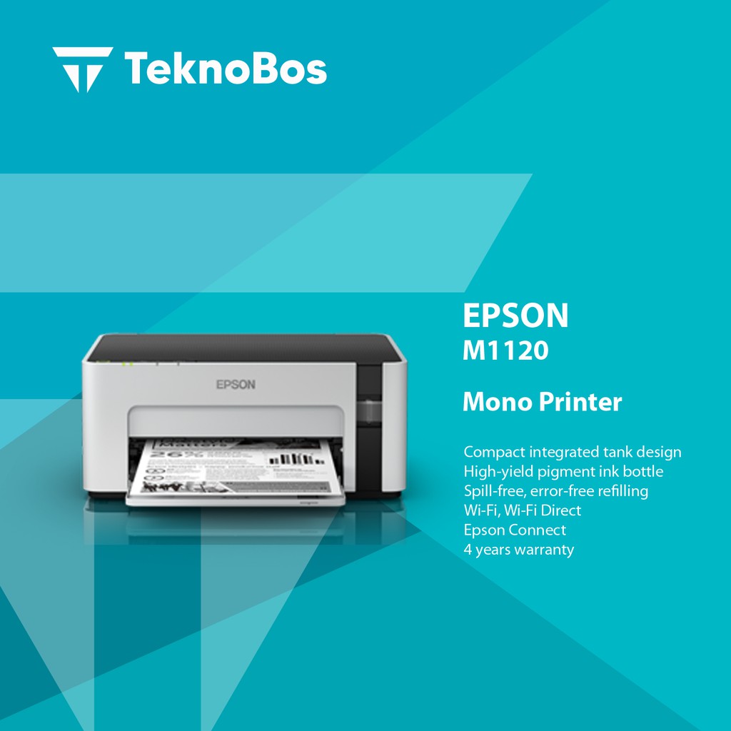 Jual Epson M1120 Monochrome Wi-Fi Ink Tank Printer | Shopee Indonesia
