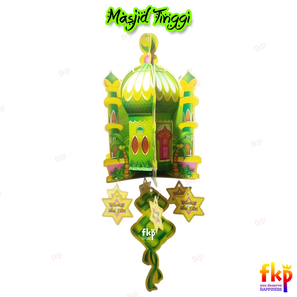 Jual FUN KIDS PARTY Dekorasi Gantung Idul Fitri / Hiasan Gantung ...