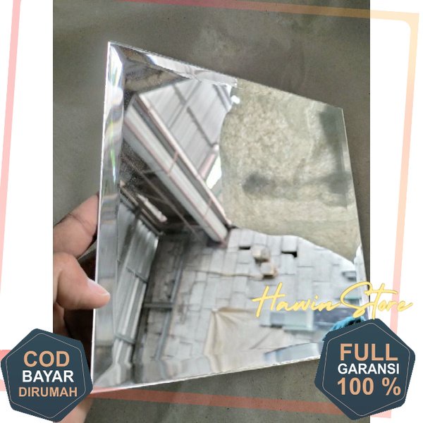 Jual NEW PRODUCT - Kaca cermin Bevel 20 x 20 cm Tebal 3mm - Cermin ...